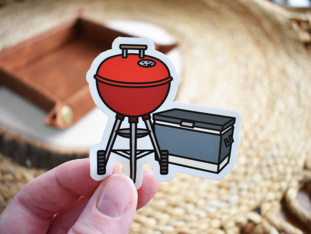 Grillin' and Chillin' Backyard Sticker – Wild North Co