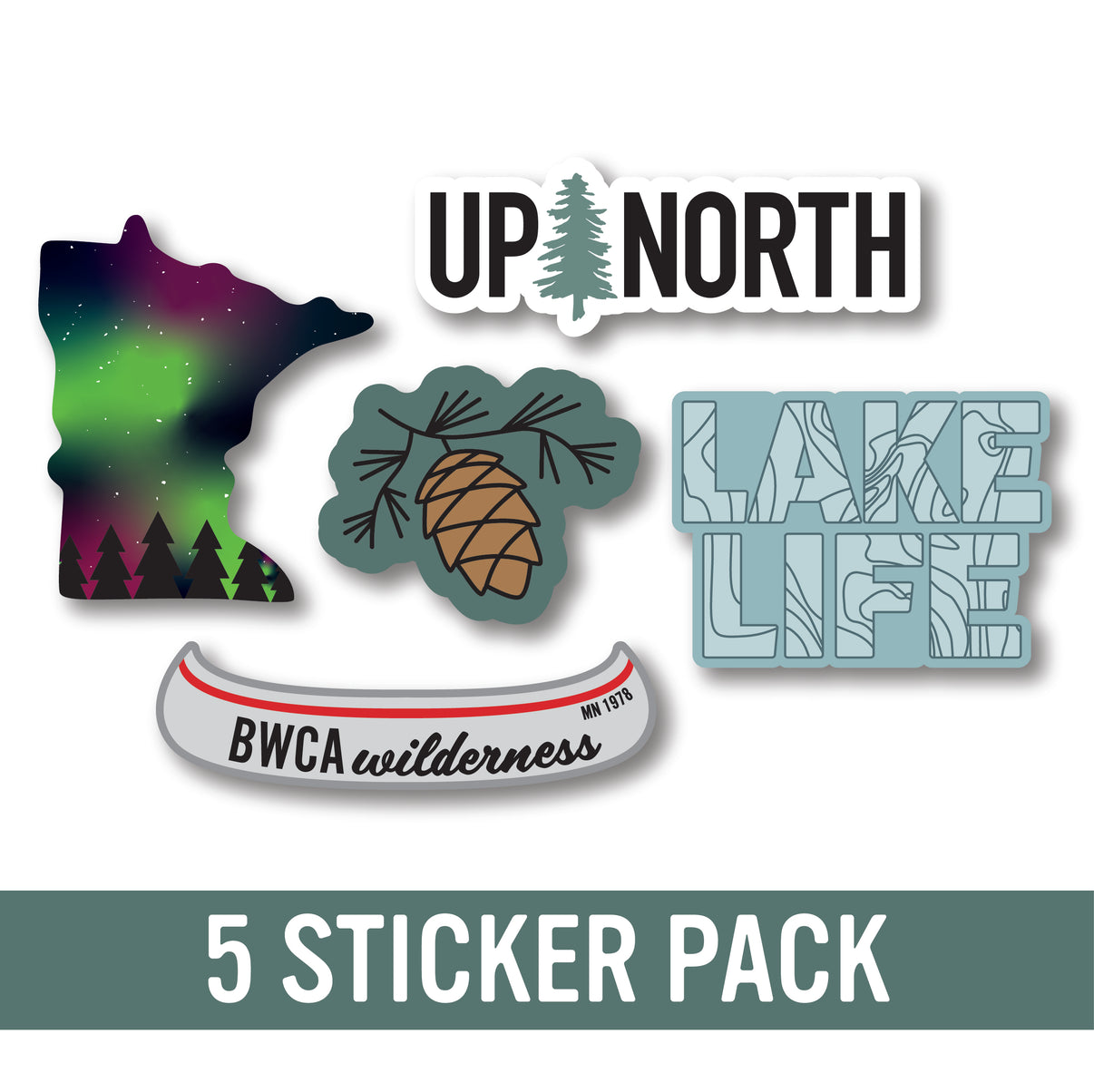 Up North Sticker Pack – Wild North Co